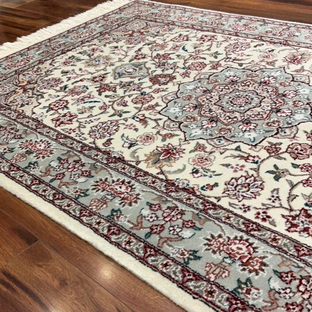 Kaoud Rugs 3x5 rectangle ivory tabriz area rug - Traditional - Area ...