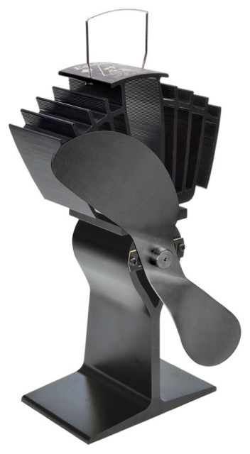 Caframo 812AMXBX Ecofan AirMax Heat Powered Stove Fan, Black, 175 CFM ...