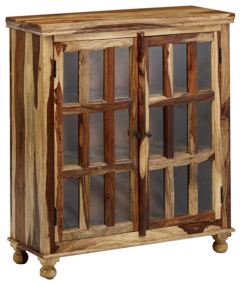 Tahoe Glass Cabinet - Rustic - Accent Chests And Cabinets - by ...