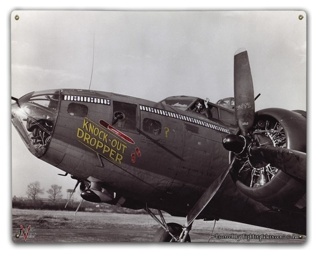 Knockout Dropper Classic Metal Sign - Industrial - Metal Wall Art - by ...