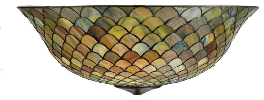 24 Wide Tiffany Fishscale Shade - Beach Style - Lamp Shades - by Meyda ...