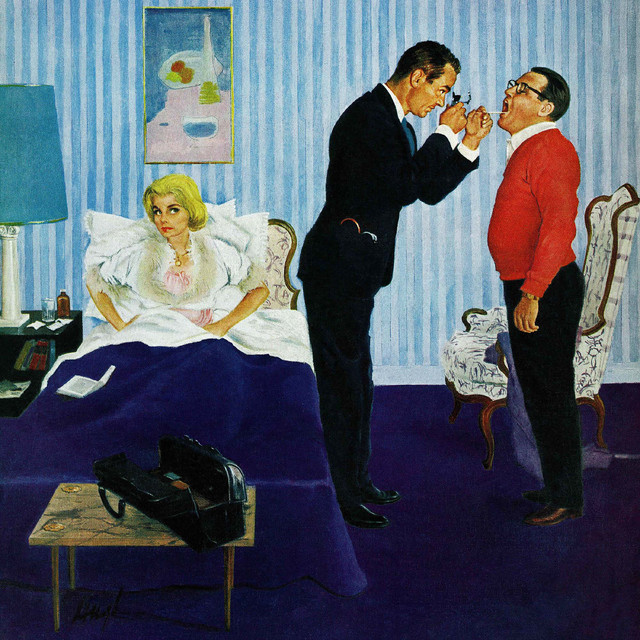 "House Call" Painting Print on Canvas by George Hughes, 24"x24 ...