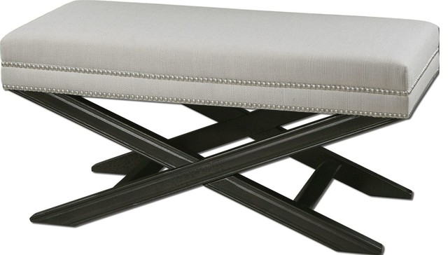 Uttermost 23099 Viera White Bench - Transitional - Upholstered Benches ...