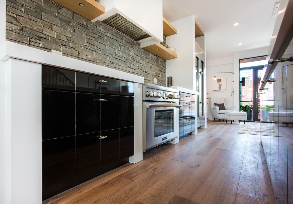 Modern Brooklyn Townhouse - Contemporary - Kitchen - New York - by ...