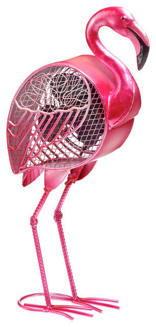 Flamingo Figurine Table Fan - Tropical - Electric Fans - by DecoBreeze ...