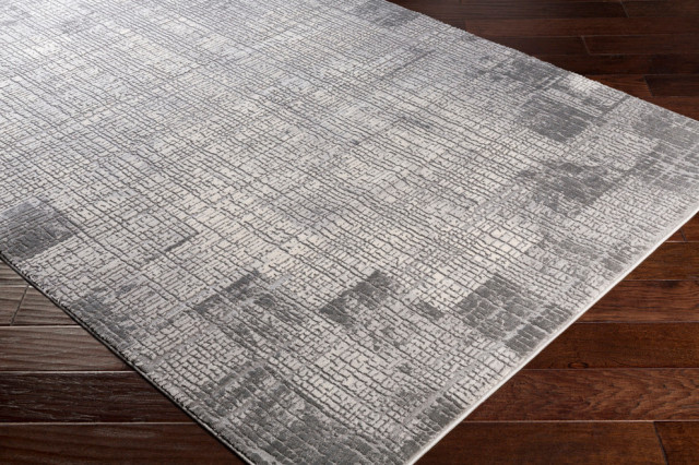 Tibetan Modern Taupe, Camel Area Rug, 6'7"x9'6" - Contemporary - Area ...