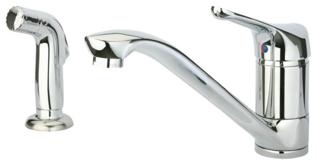 Metrohaus Single Lever Faucet With Matching Side Spray - Contemporary ...