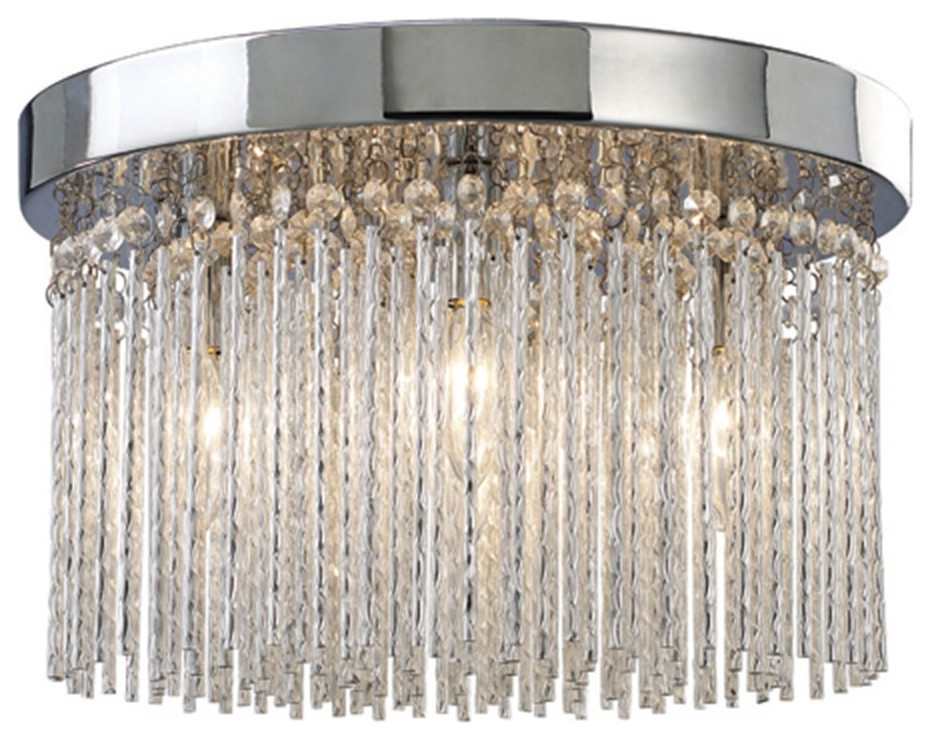 Canarm Monaco 4-LT Flushmount IFM454A15CH9, Chrome - Transitional ...