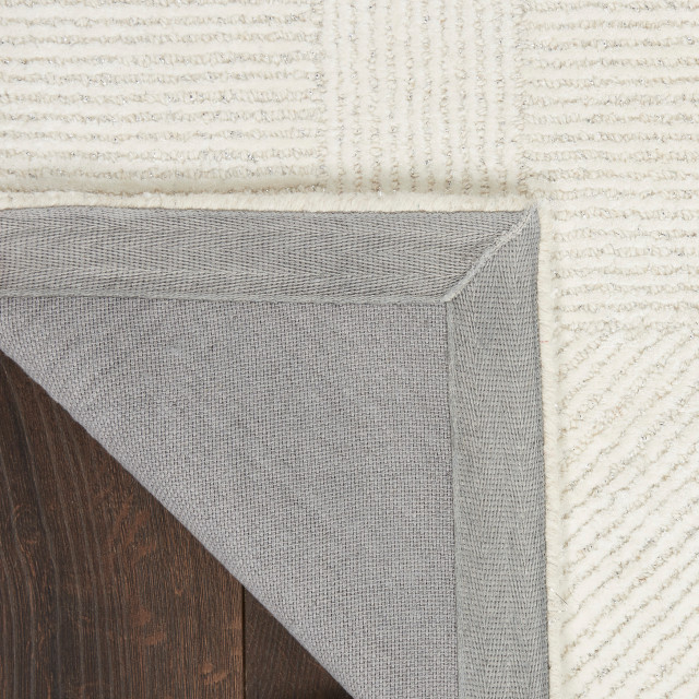 Michael Amini Ma30 Star Handmade Area Rugs, Ivory 4'x6', 4'x6 ...