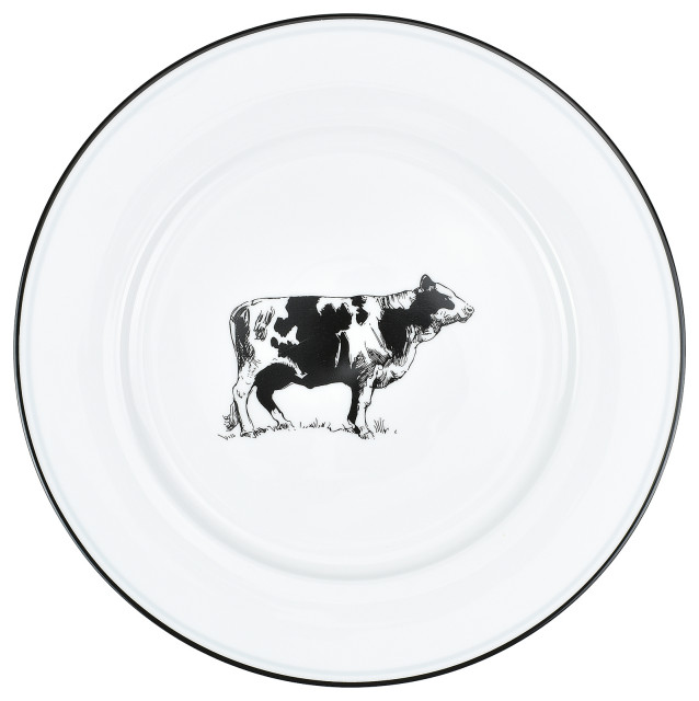 Sheep Dinner Plates Set of 4, Cow - Farmhouse - Dinner Plates - by ...