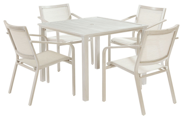 Hanover MORDN5PC Morrison (5) Piece Aluminum Framed PVC Outdoor - Beach ...