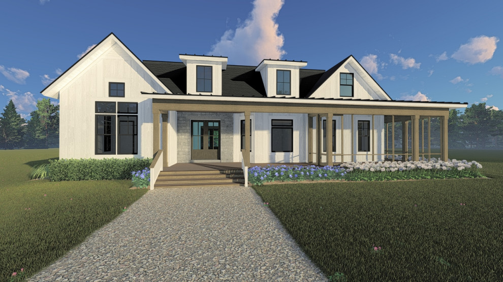 Farmhouse style design addition and renovation to an existing home - Farmhouse - Exterior ...