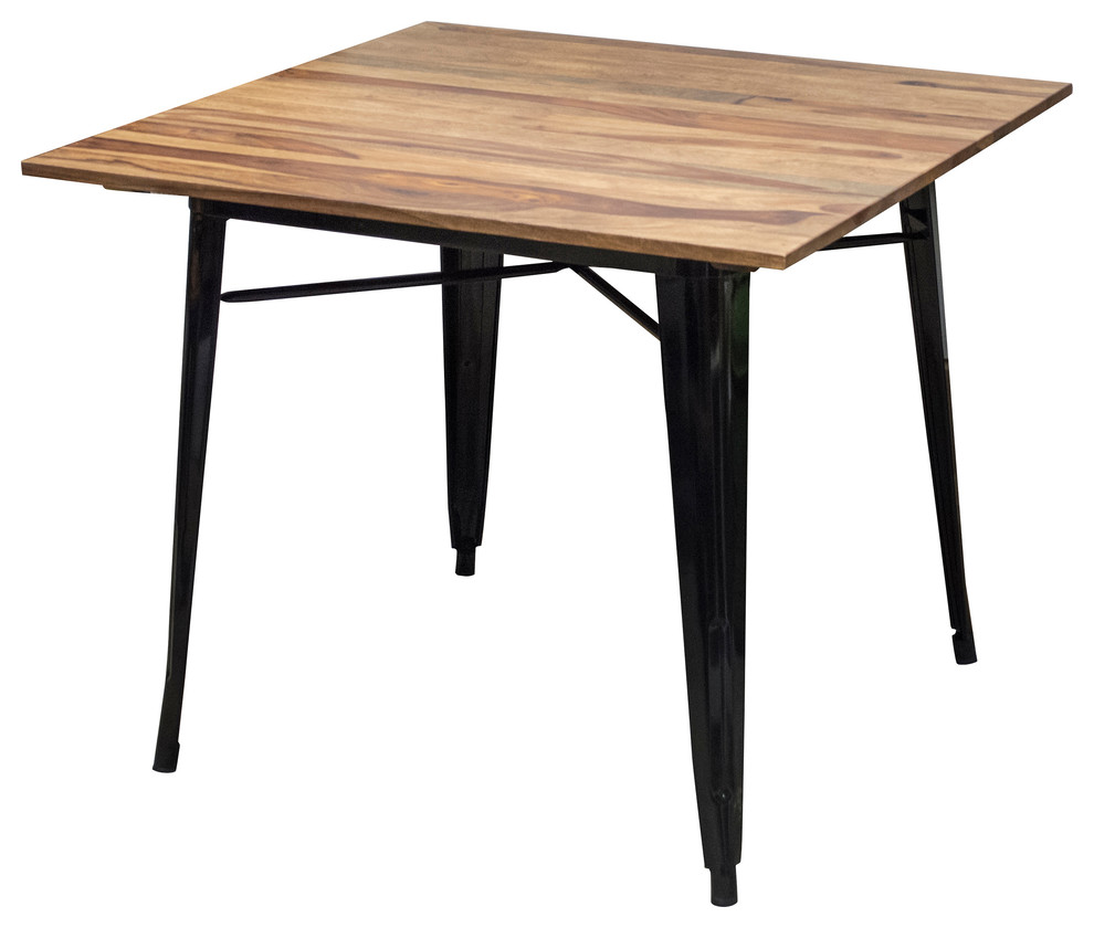 Metal Dining Table - Industrial - Dining Tables - by Amerihome | Houzz