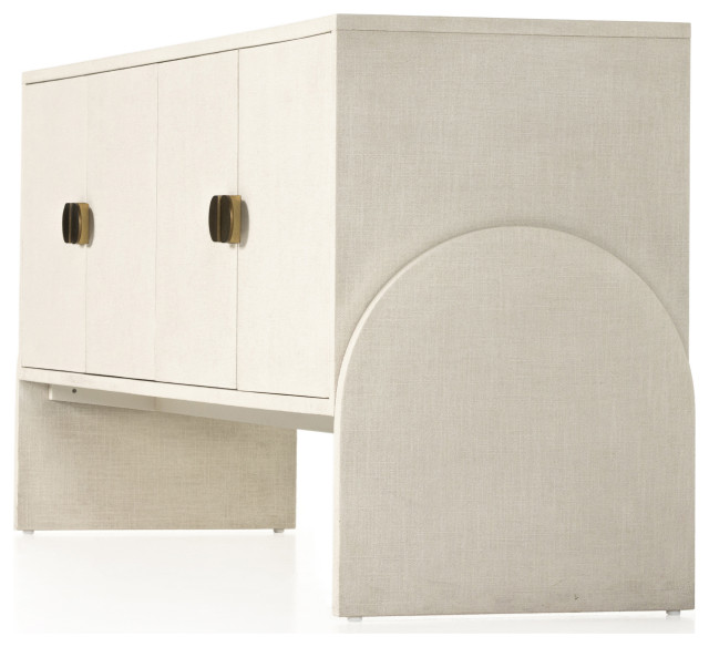 Cressida Sideboard, Ivory Painted Linen - Transitional - Buffets And Sideboards - by Four Hands ...