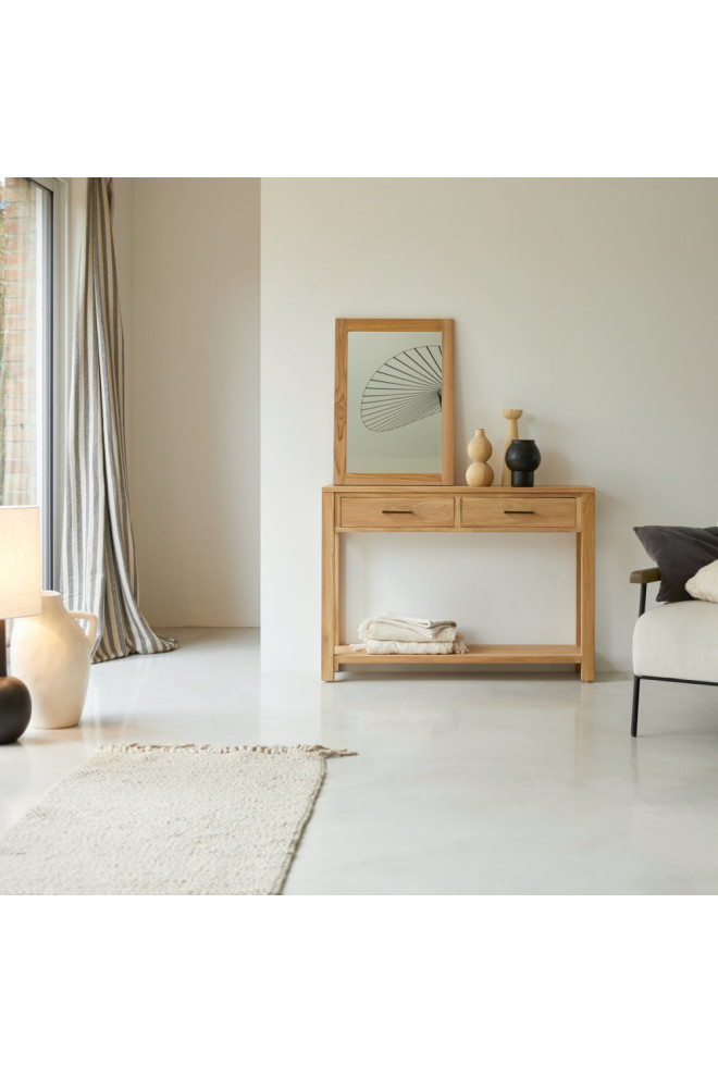 Natural Teak Console Table | Tikamoon Ma毛 - Transitional - Console ...