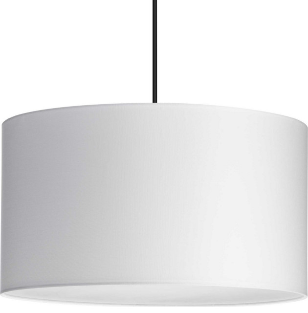 Markor 3-Light Pendant, White Linen - Transitional - Pendant Lighting ...