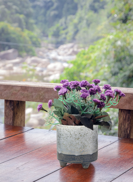 Speckled Java Planter Pot, Ceramic Cachepot for Plants, Floral Vase ...