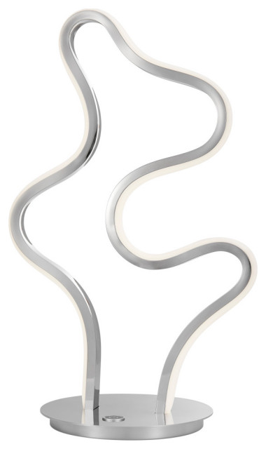 Romney Touch Dimmable Integrated LED Chrome Table Lamp - Modern - Table ...