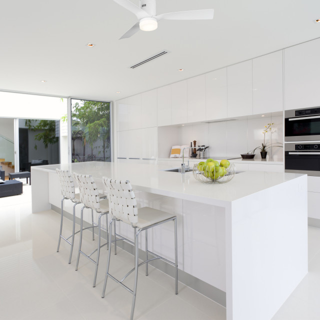 CARRO Flush Mount Ceiling Fan with Dim LED Light and Remote 10 Speed DC ...