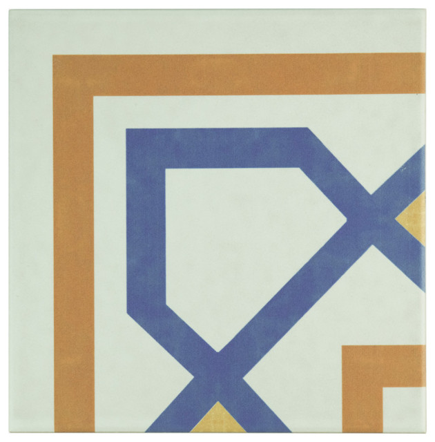 Revival Ceramic Floor and Wall Tile, Corner, Sample - Contemporary ...