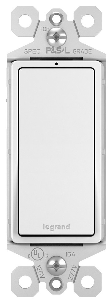 15A Single Pole Lighted Switch - Transitional - Switches And Outlets ...