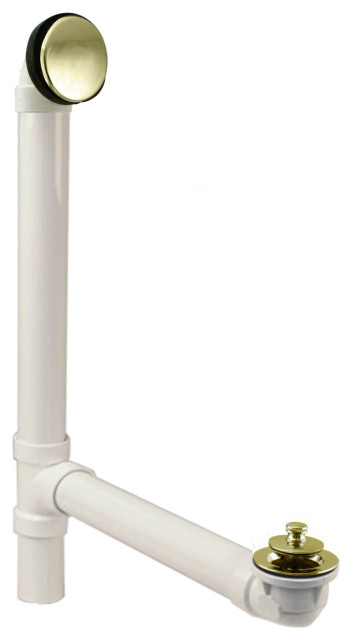 Illusionary Overflow 12" & 4" Sch. 40 PVC Bath Waste and Overflow Lift ...