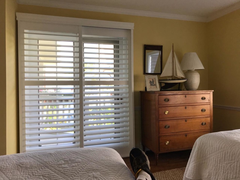 Plantation Shutters - Sliding Track Shutter - Bayhead, NJ - Beach Style - Bedroom - New York ...