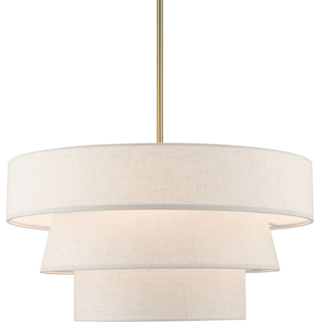 Livex Lighting 56724 Chandler 4 Light 23"W Waterfall Chandelier ...