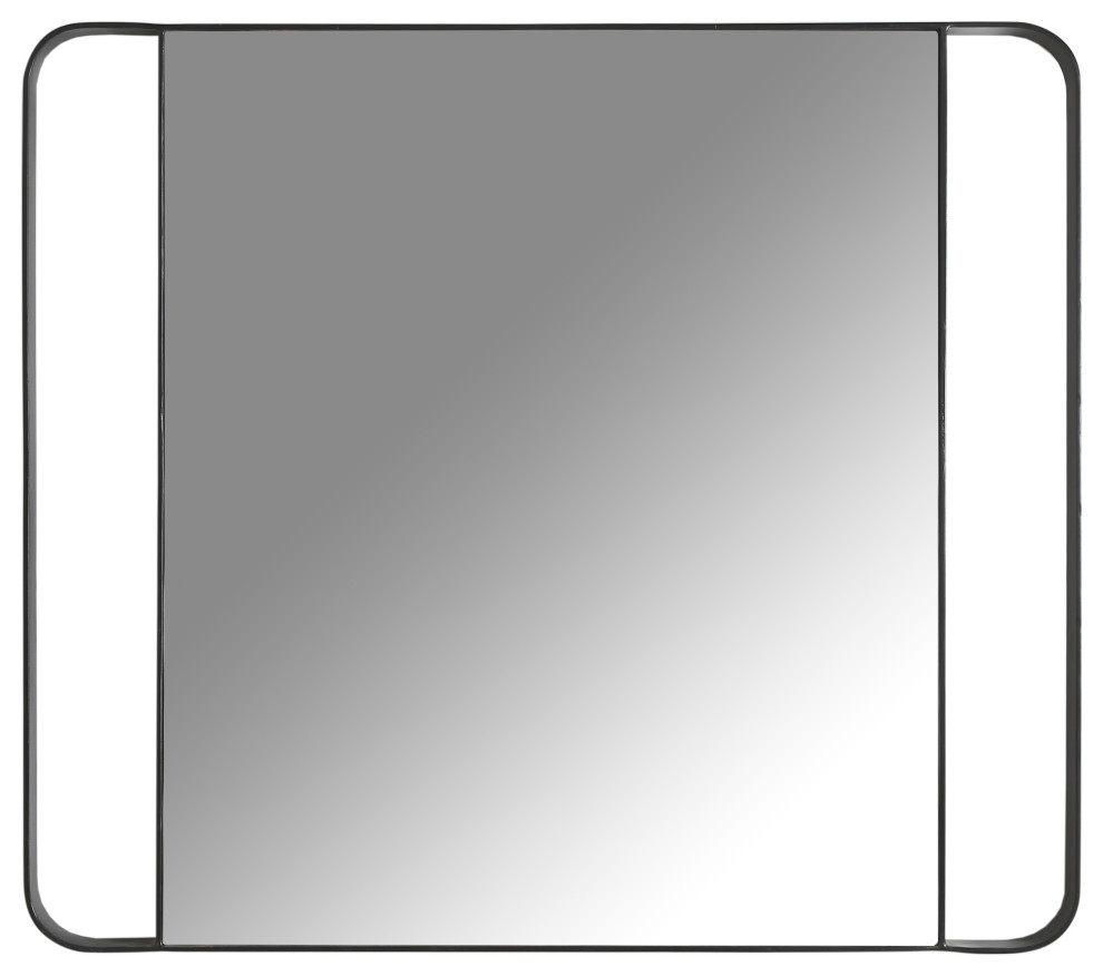 Posh Pollen Madeleine Rectangle Metal Mirror - Industrial - Wall ...