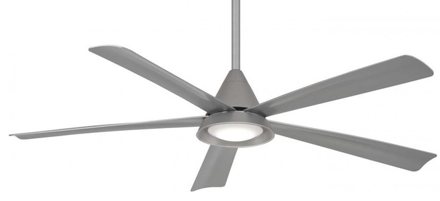 C1 54" LED Ceiling Fan, Silver - Transitional - Ceiling Fans - by ...