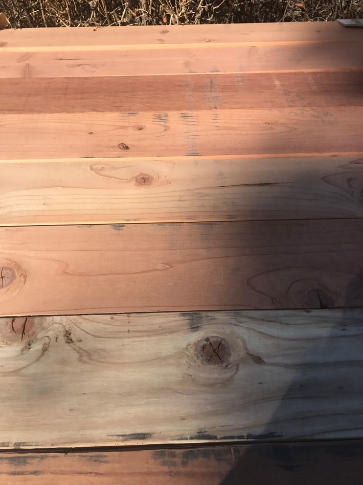 Redwood deck. Staining question.