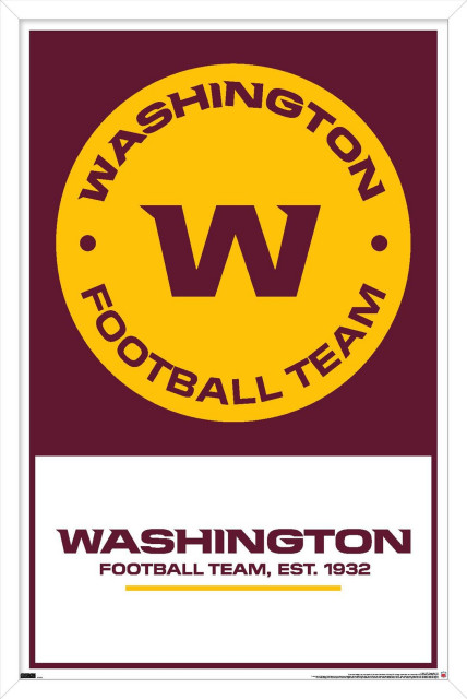NFL Washington Football Team - Logo 21, 22.375" x 34" - Contemporary ...
