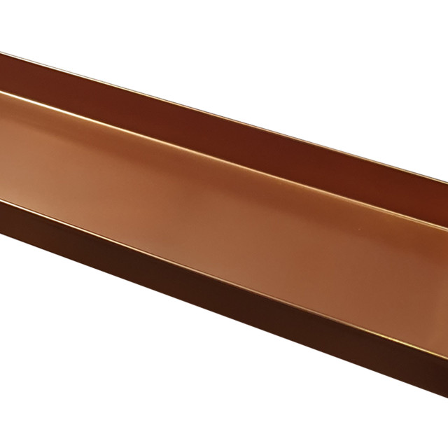 Benzara BM195220 Metal Window sill Plant Tray With Trim Edges, Large ...