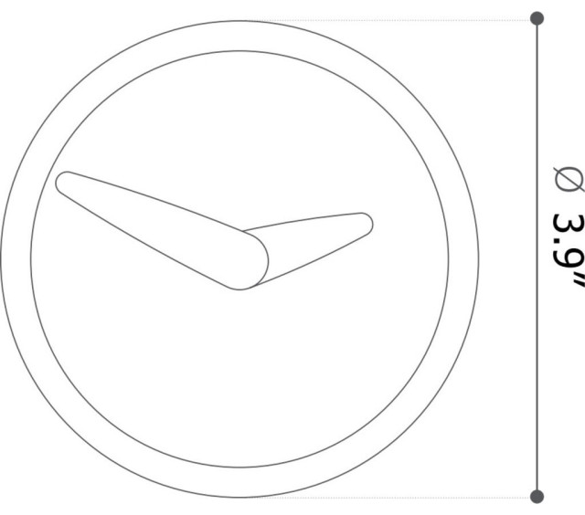 Nomon Atomo Wall G Clock | Gold Brass with Walnut Hands - Contemporary ...