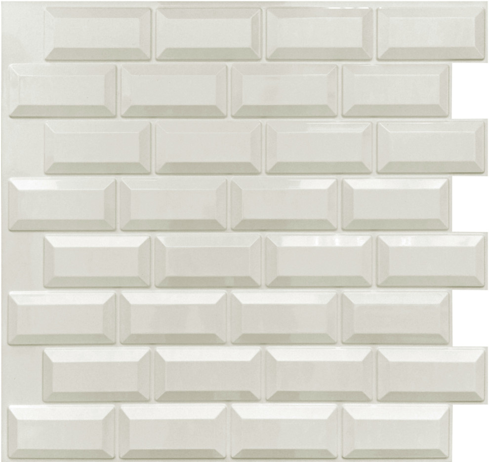 White Brick 3D Wall Panels - Contemporary - Wall Panels - by Dundee ...