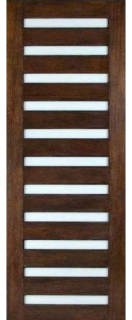 ETO Doors Exterior Mahogany Moderno Door, Obscure Multi Horizontal Lite ...