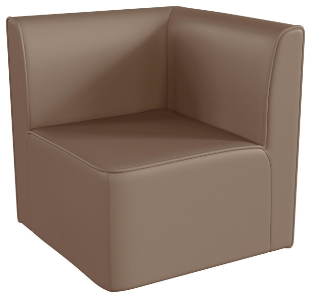 Neutral Modular Corner Chair - Transitional - Armchairs And Accent ...