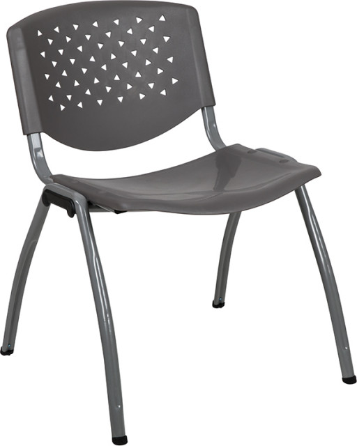 Hercules Series Plastic Stack Chair With Titanium Frame - Contemporary ...