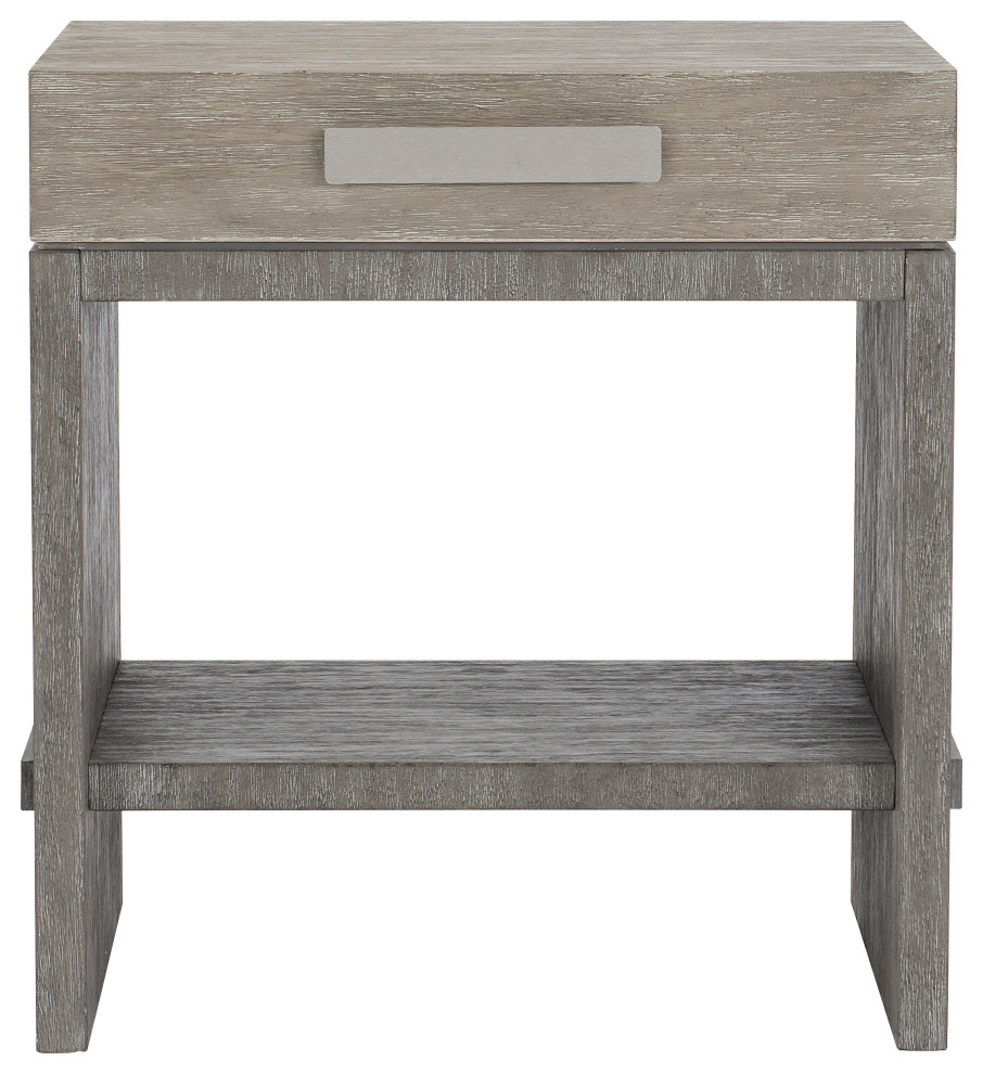 Bernhardt Foundations Nightstand, Dark Shale Finish, 28"W x 20"D x 29. ...