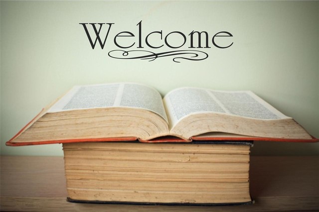 Welcome Home Entrance Picture Art Decal, 7x21", 7X21 - Contemporary ...