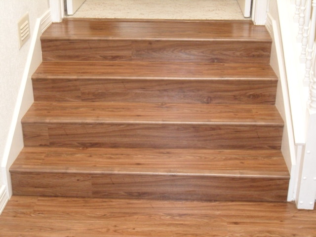 Hybrid (LVT) Stairs - Traditional - Staircase - Albuquerque - by ...