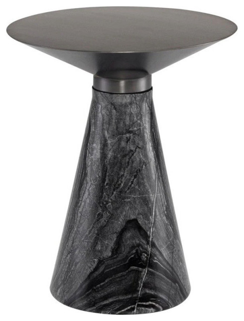 Tara Graphite Side Table - Contemporary - Side Tables And End Tables ...