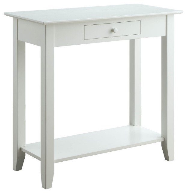 American Heritage 1 Drawer Hall Table With Shelf - Transitional ...