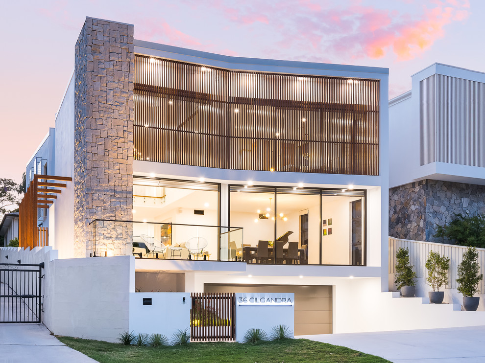 White Stone - Modern - Exterior - Brisbane | Houzz AU