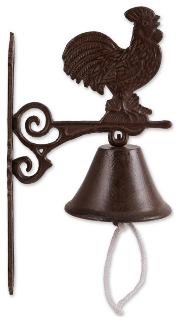 Rooster Cast Iron Bell - Farmhouse - Decorative Objects And Figurines ...