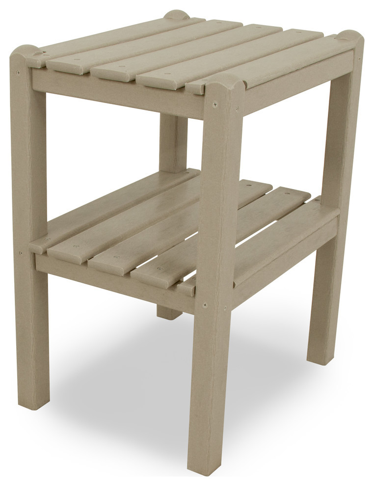 Polywood Two Shelf Side Table - Transitional - Outdoor Side Tables - by ...