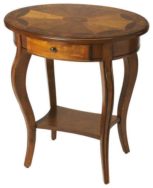 Jeanette Oval Accent Table - Traditional - Side Tables And End Tables ...