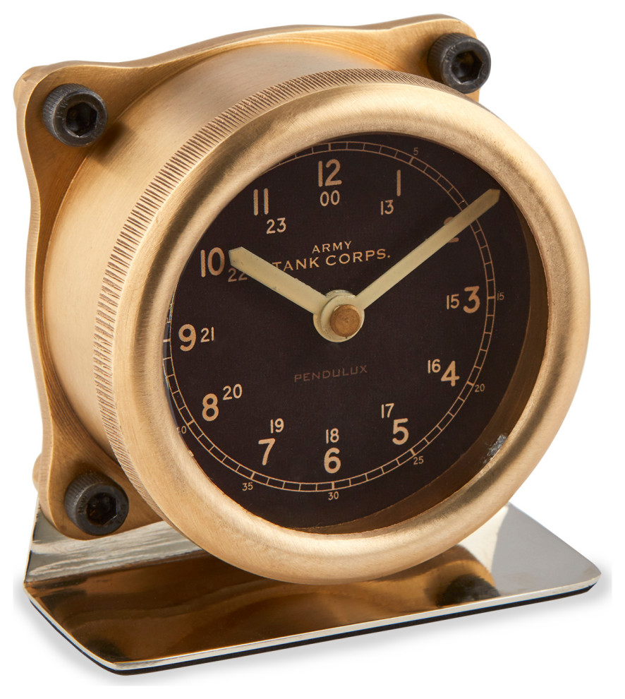 Pendulux Sherman Table Clock, One Size - Contemporary - Desk And Mantel Clocks - by GwG Outlet ...