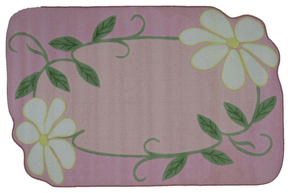 Fun Rugs Supreme Collection Pink Daisy Field Area Rug, 39"x58 ...
