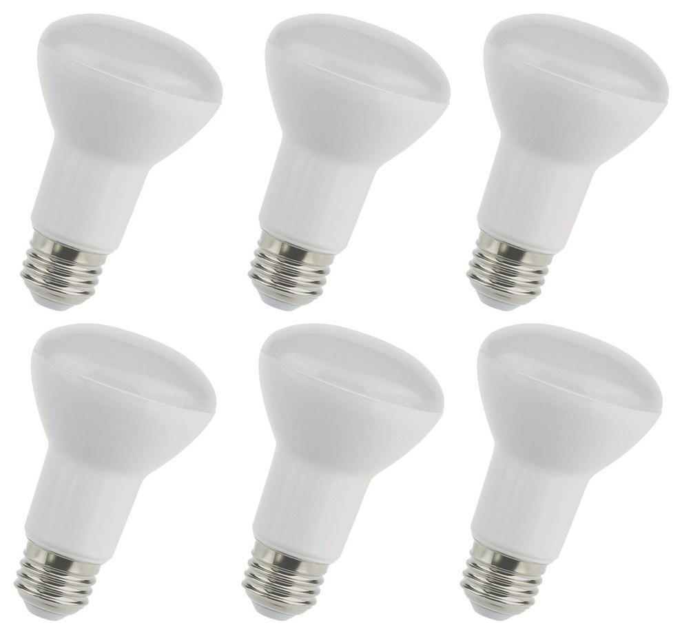 Elitco 101 Liron BR20 LED Light Bulb, 120V, 8W 6 Pack, White ...
